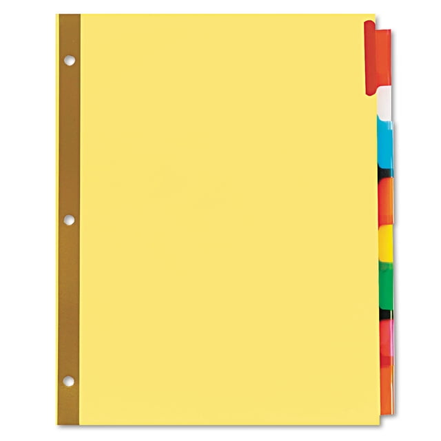 Deluxe Extended Insertable Tab Indexes, 8-Tab, 11 X 8.5, Buff, 6 Sets ...