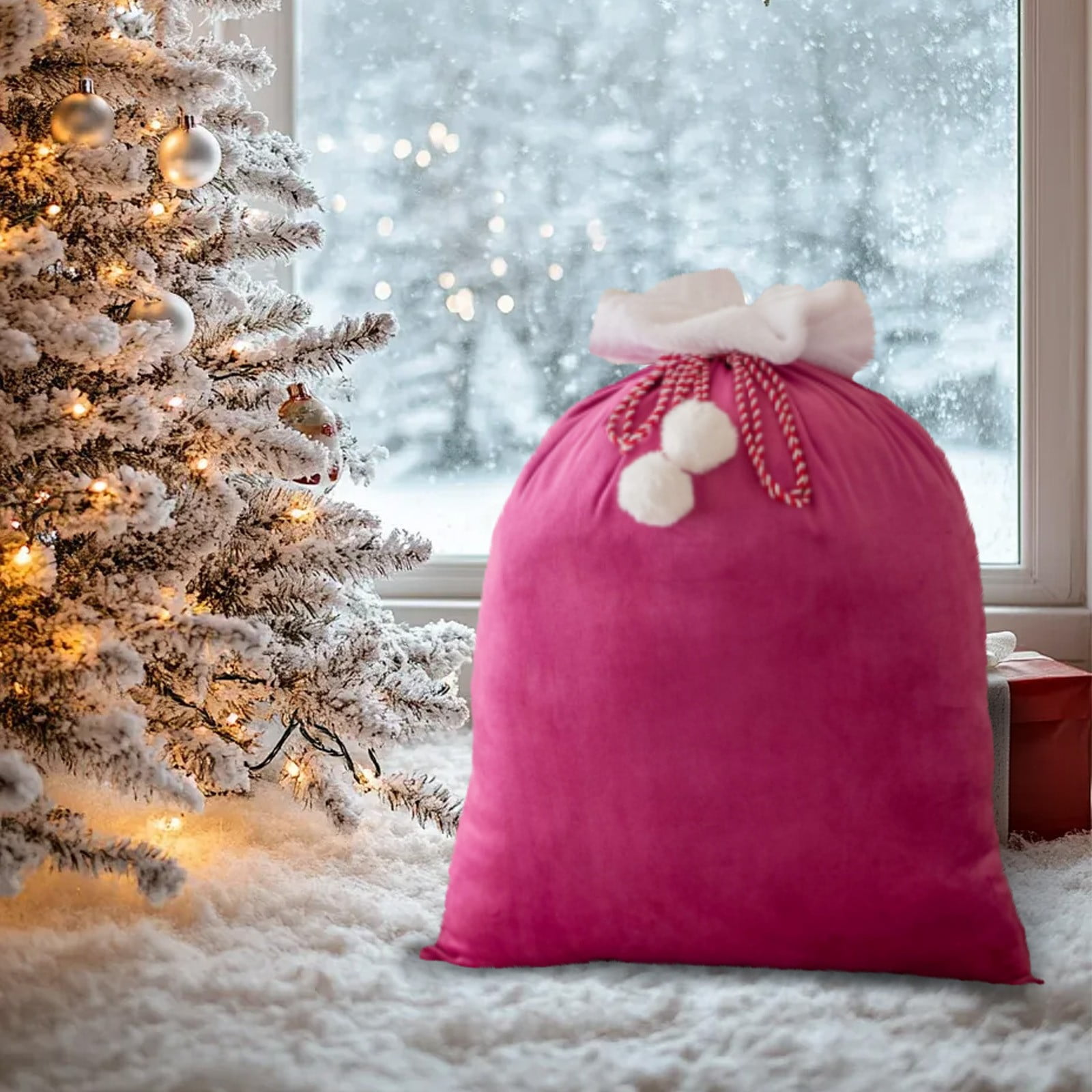 Deluxe Extra Large Velvet Santa Bags, Giant Christmas Sacks for Xmas ...