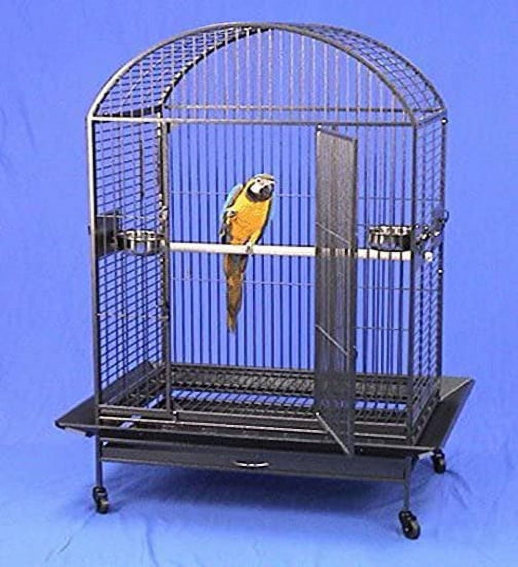 "Deluxe XX-Large Wrought Iron Parrot Bird Cage, 40""L x 30""W x 66.5""H ...