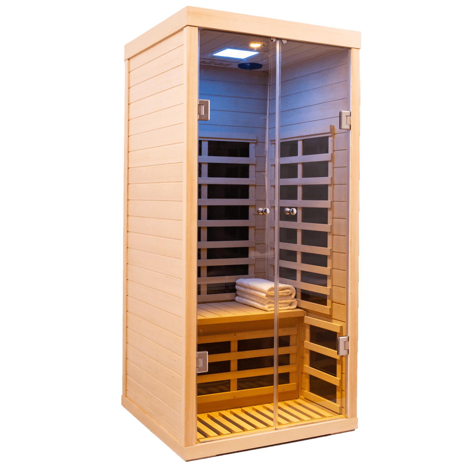 Deluxe Far Infrared Sauna Room with Panoramic Views Hemlock Wood ...