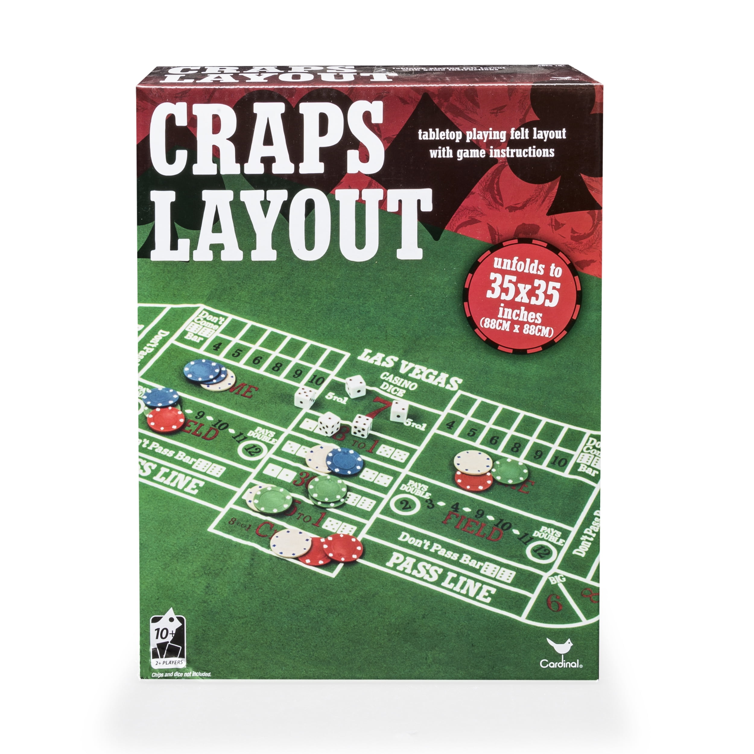 Deluxe Felt Craps Tabletop Layout - Walmart.com