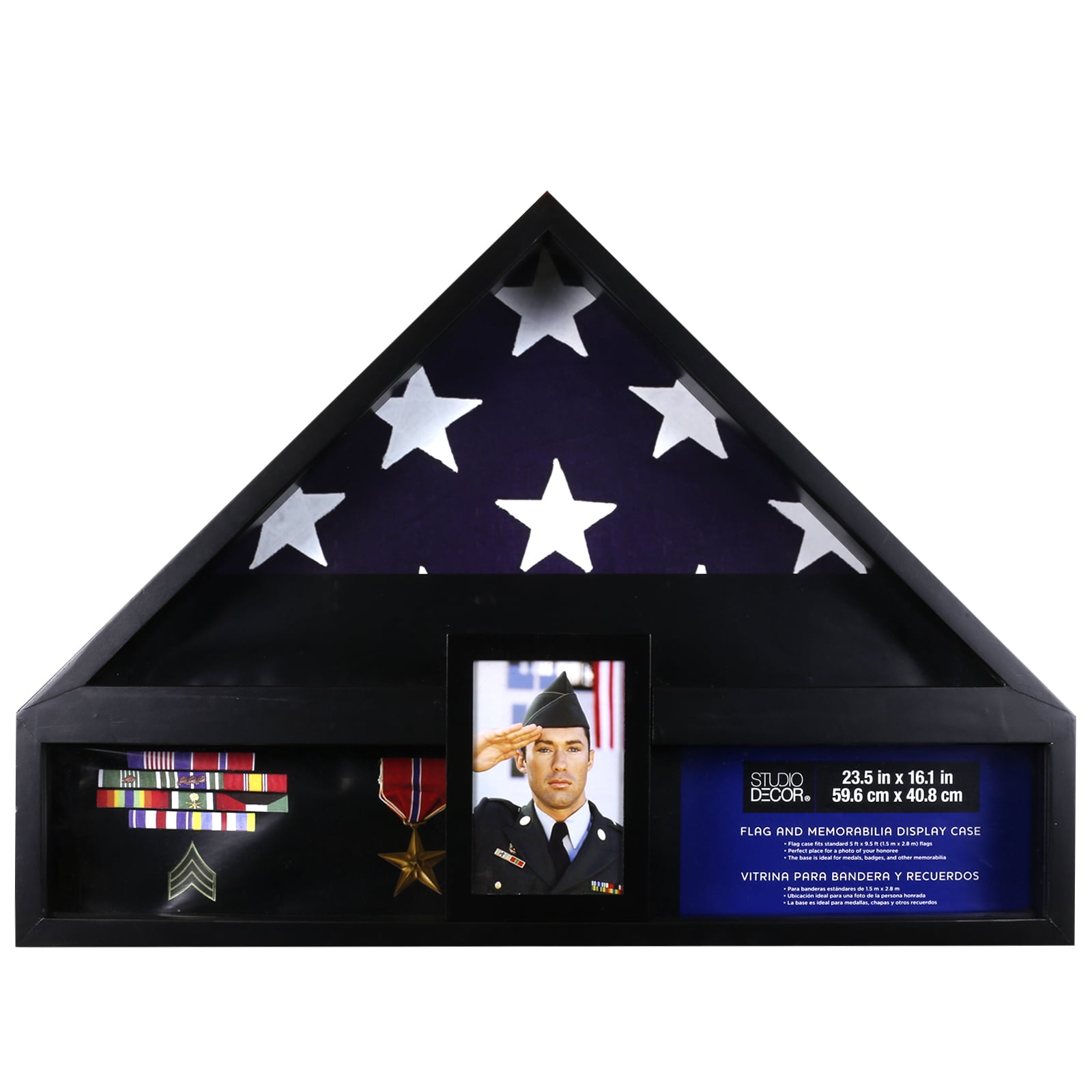 Deluxe Flag Case with Photo Display by Studio Décor - Funeral Military ...