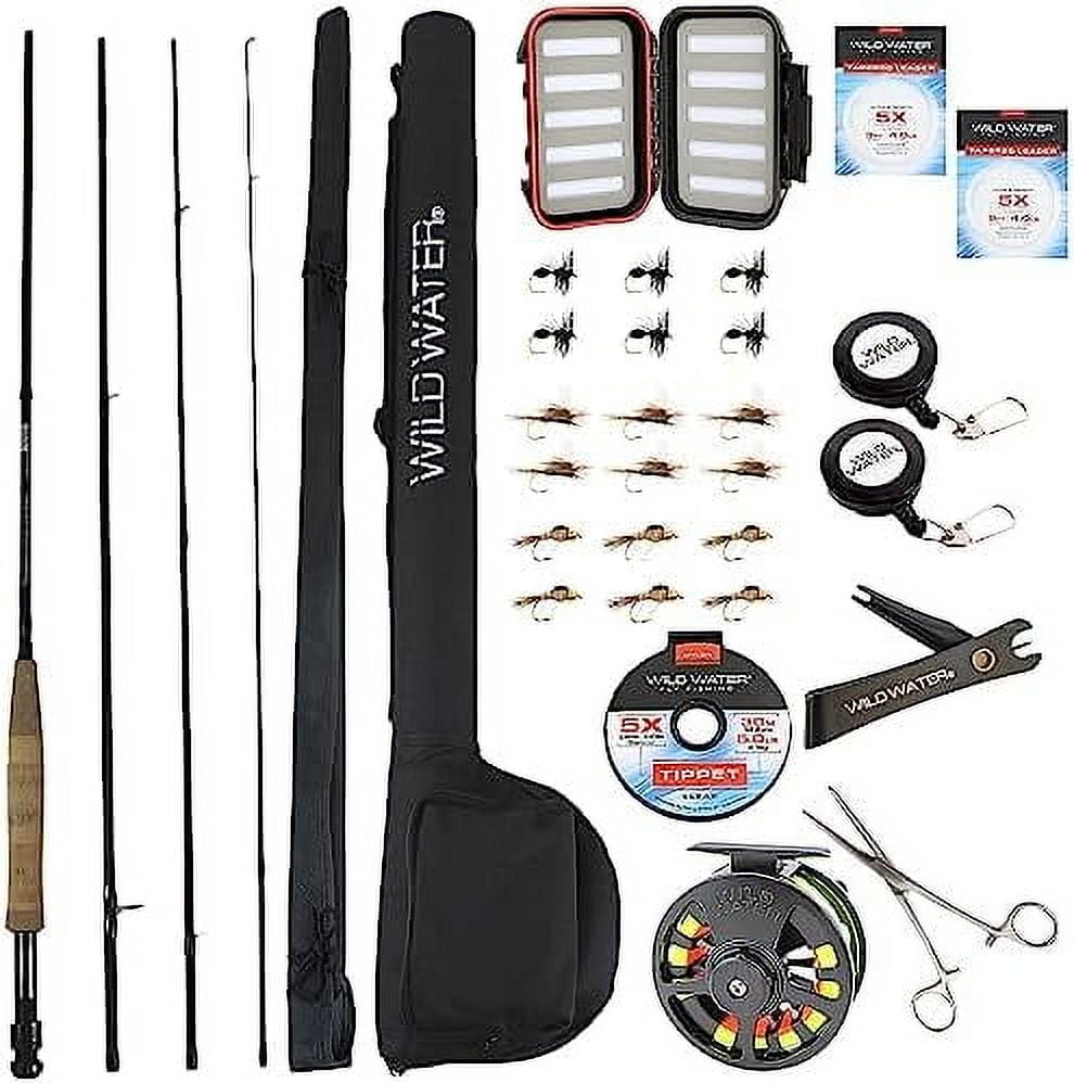 Deluxe Fly Fishing Combo Starter Kit, 5 or 6 Weight 9 Foot Fly Rod, 4 ...