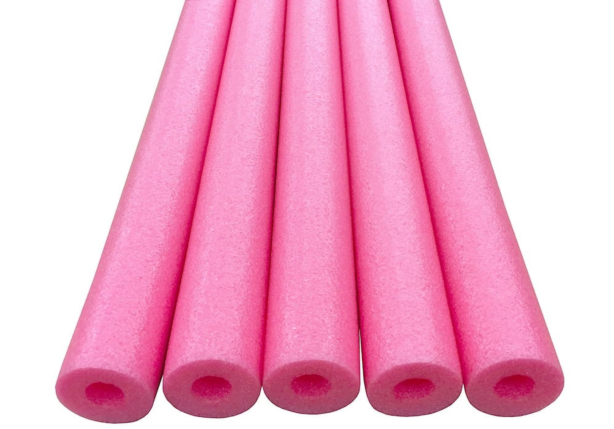Deluxe Foam Pool Swim Noodles - 5 Pack Pink Pool Noodles Foam Swim ...