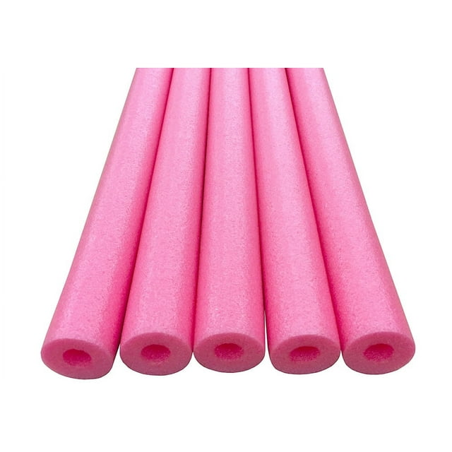 Deluxe Foam Pool Swim Noodles - 5 Pack Pink, Pool Noodles for Kids ...