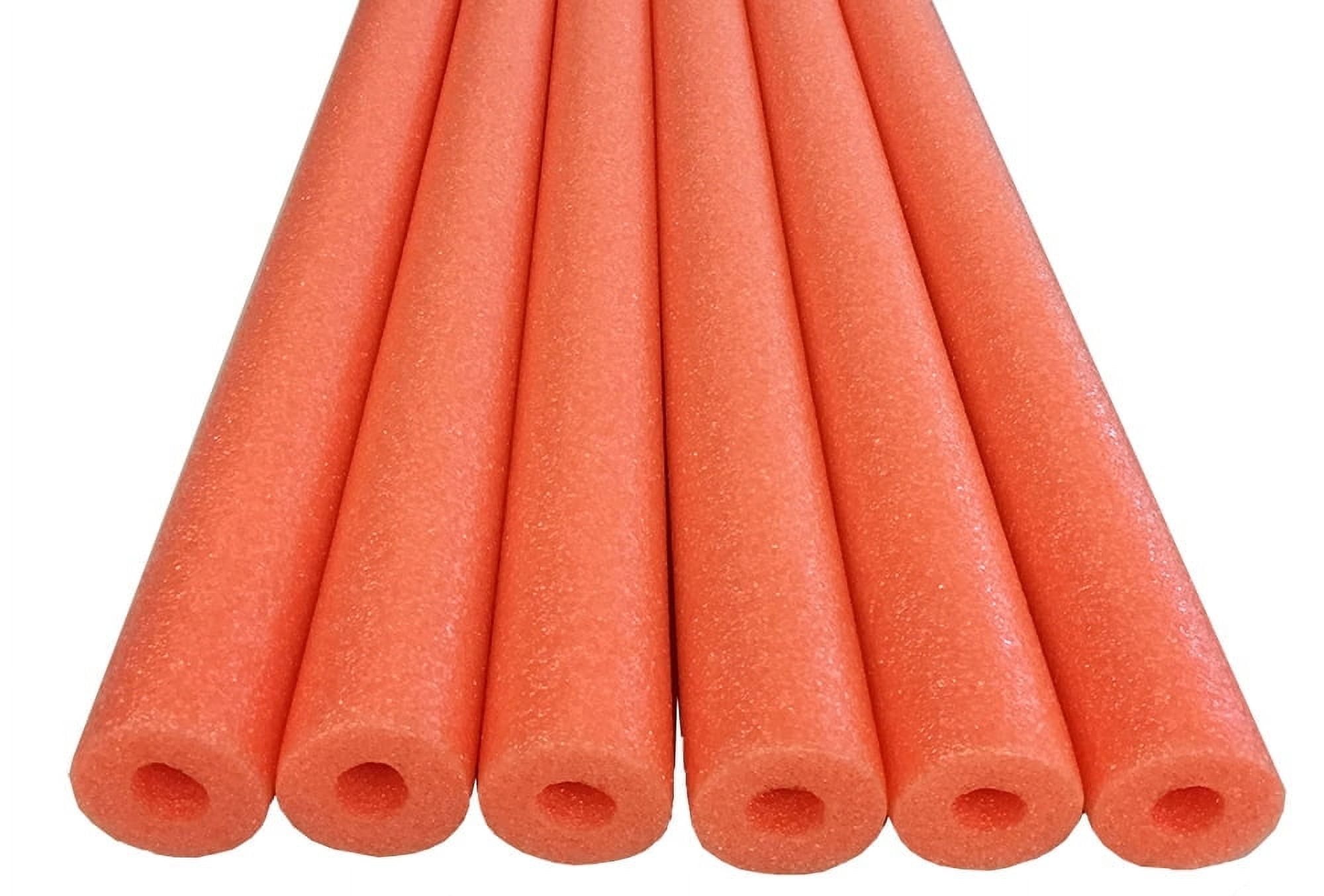 Deluxe Foam Pool Swim Noodles - 6 Pack Orange Noodles For Pool Pool ...