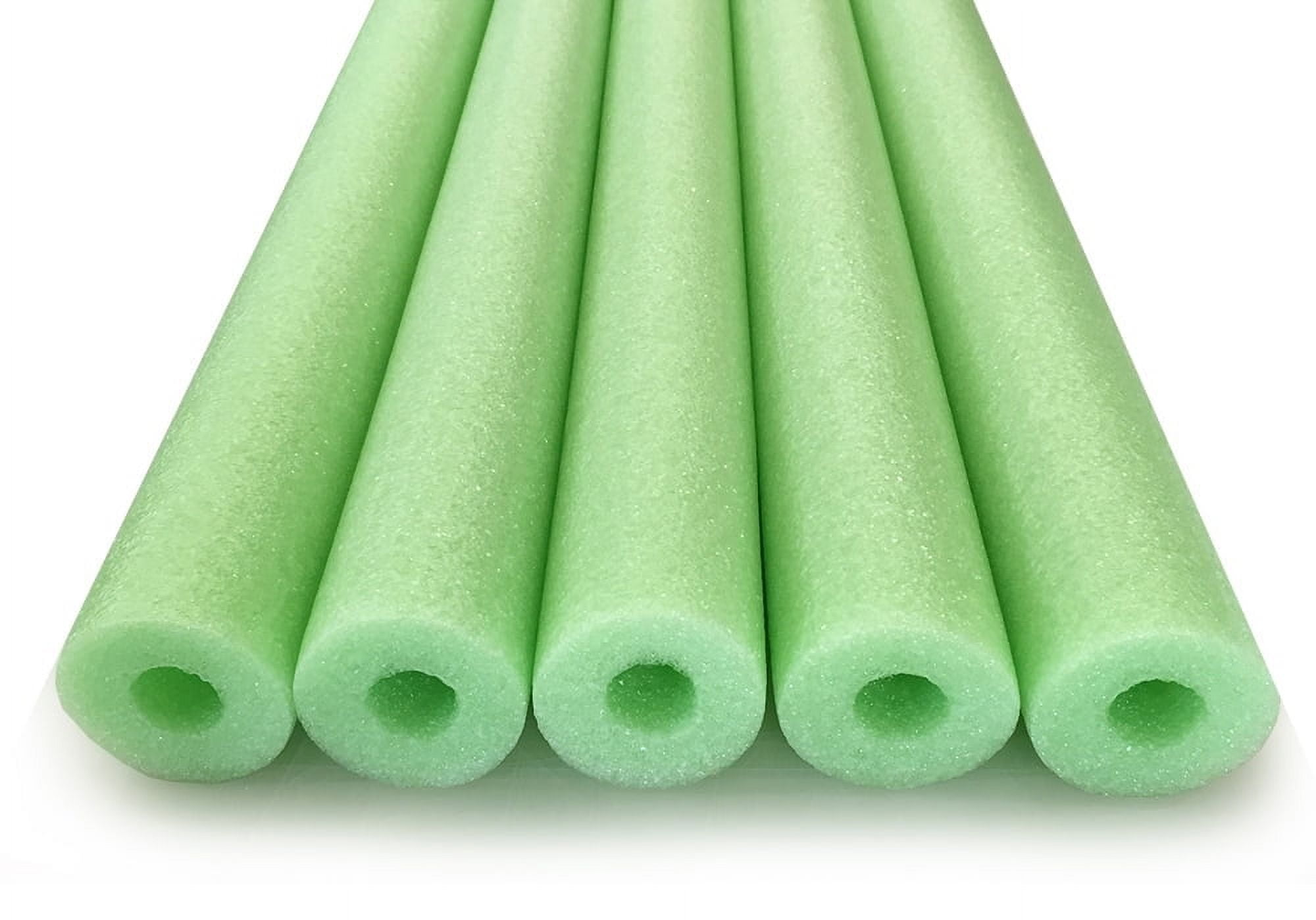 Deluxe Foam Swimming Pool Noodles, Lime Green, 5 Pack Swim Noodles Pool ...