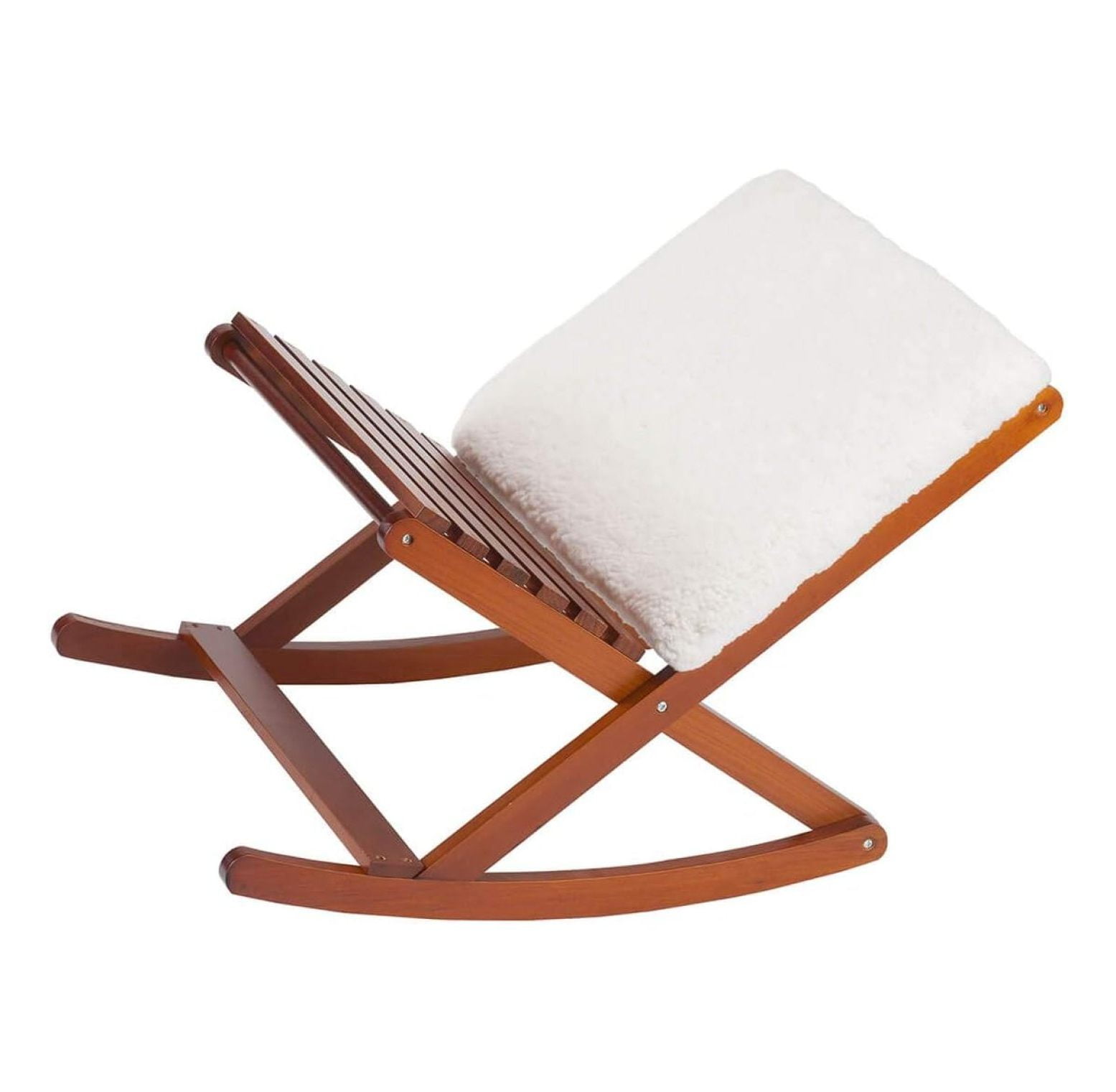 Deluxe Foldable Rocking Footrest, Adjustable Fold-Away Foot Stool with ...