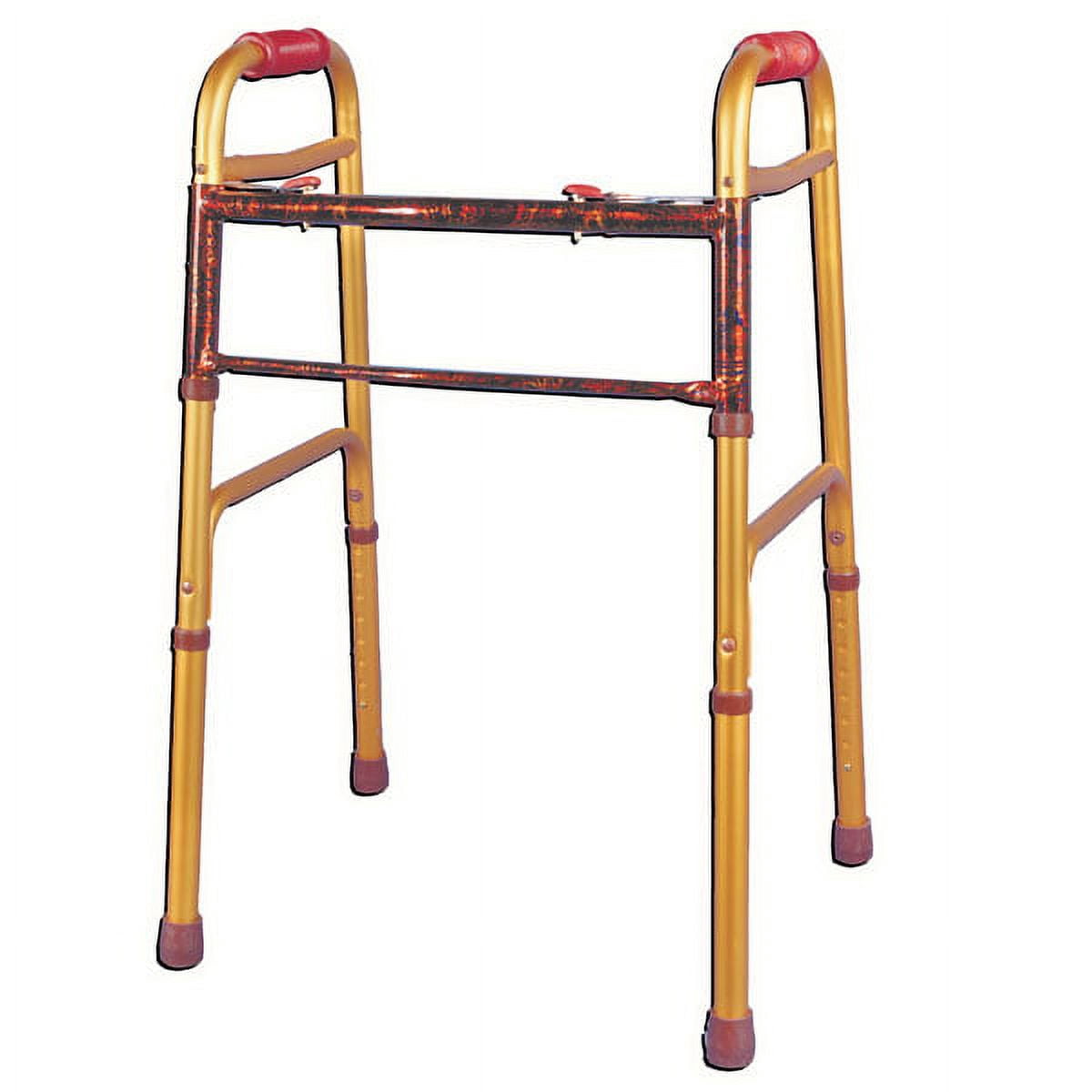 Deluxe Folding Walker - 1 Button - Designer Colors - Walmart.com