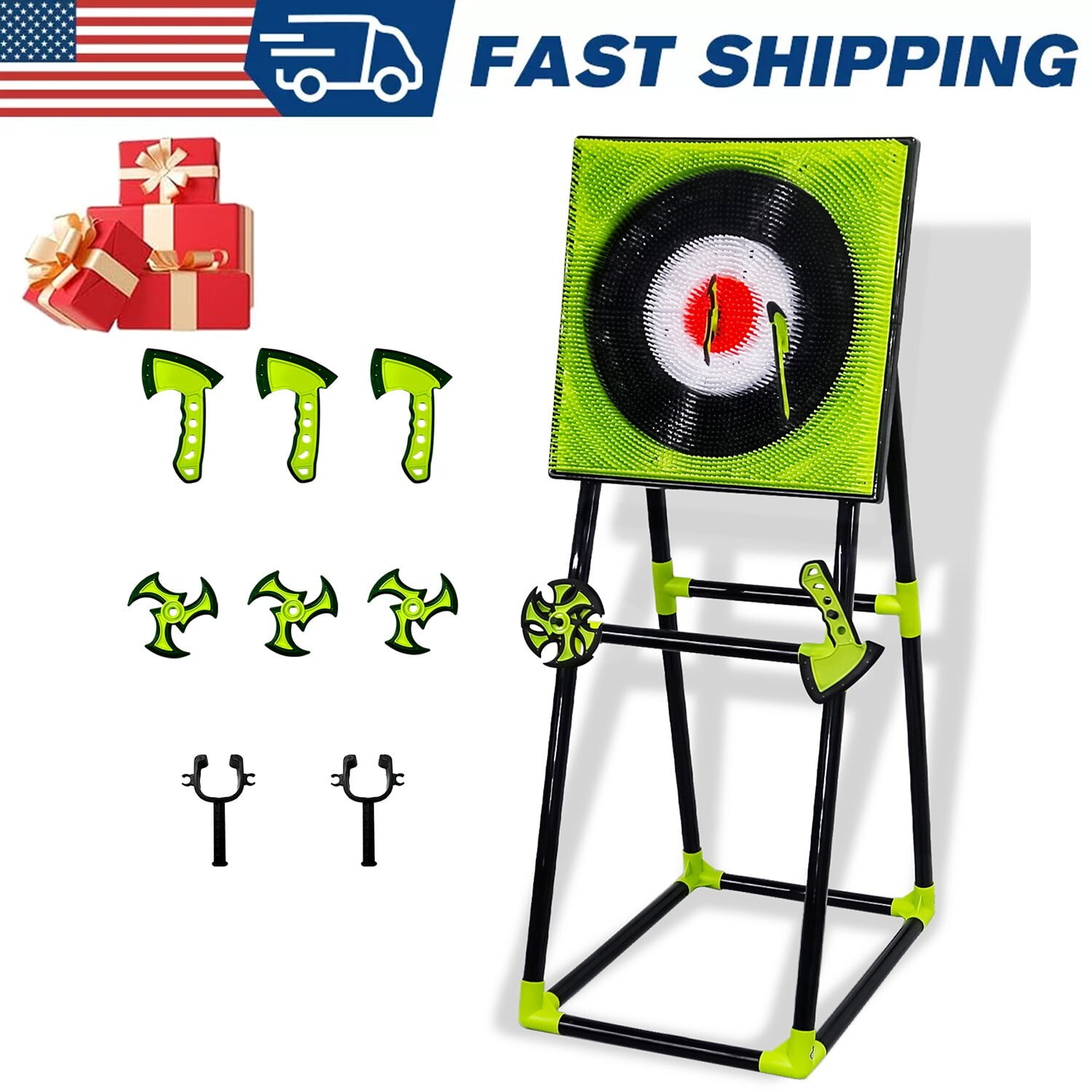 Deluxe Frame Axe Throwing Game For Backyard- Axe Throwing Set,Outdoor ...