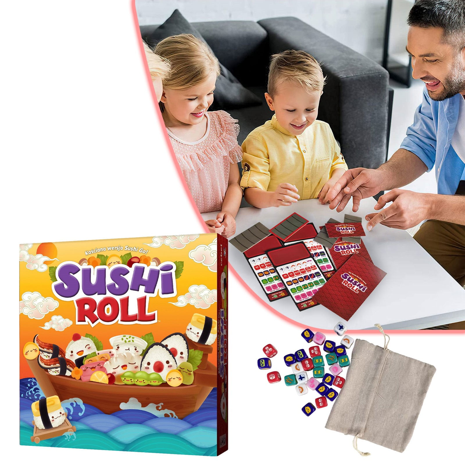Deluxe Games and Puzzles Sushi Go Party Game in Tin for 2 to 5 Players aged 8 and up - Walmart.com
