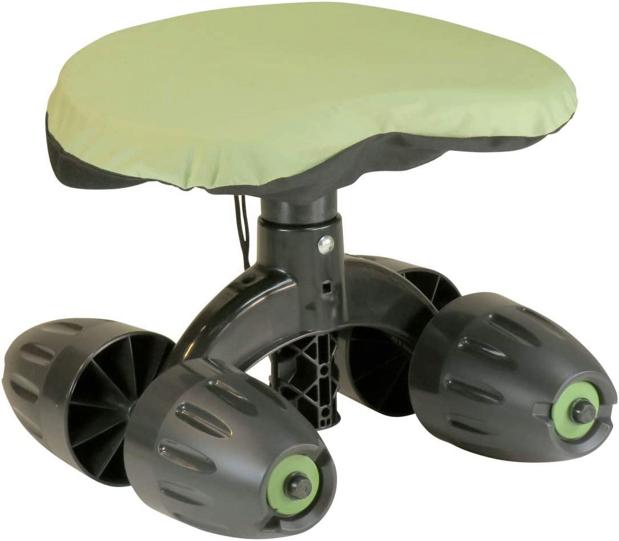 Deluxe Garden Rocker Rolling Work Seat with Comfort Cushion and ...