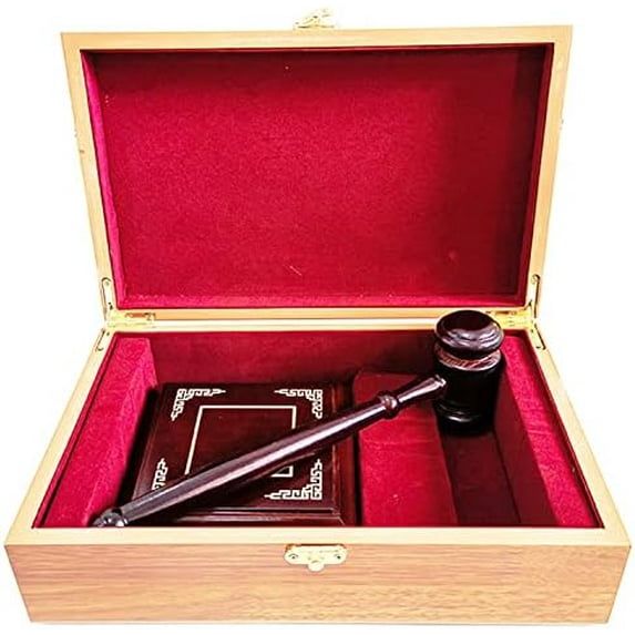 Deluxe Gavel and Block Set - Perfect Judge's Gift or Courtroom ...