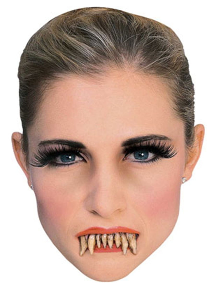 Deluxe Ghoul Teeth Costume Monster or Vampire Fangs Kit - Walmart.com