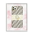 Deluxe Glam Cellphone Still Life Pink Splatter Pattern 24 in x 30 in ...