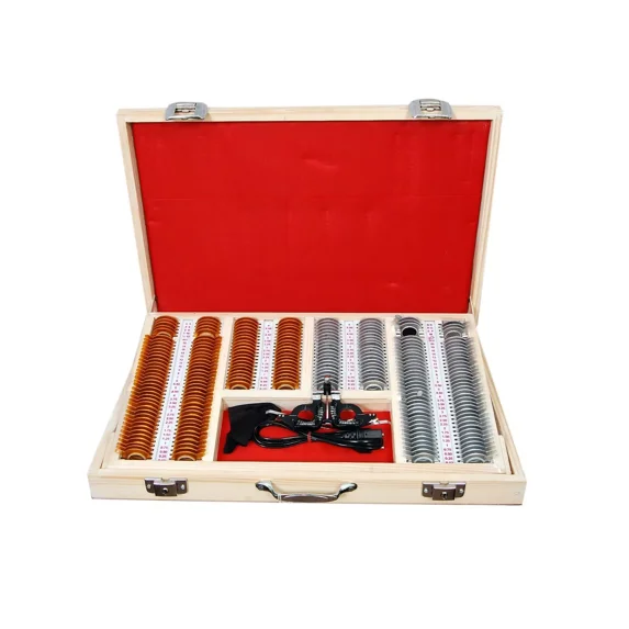 Deluxe Golden & Silver Trial Lens Set – 225-Piece Optical Kit with ...