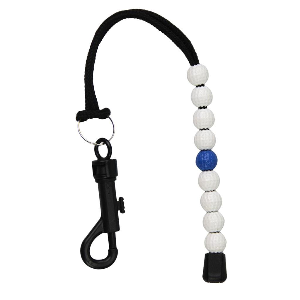 Deluxe Golf Beads Count Stroke Counter Counting Tool Keychain - Blue ...