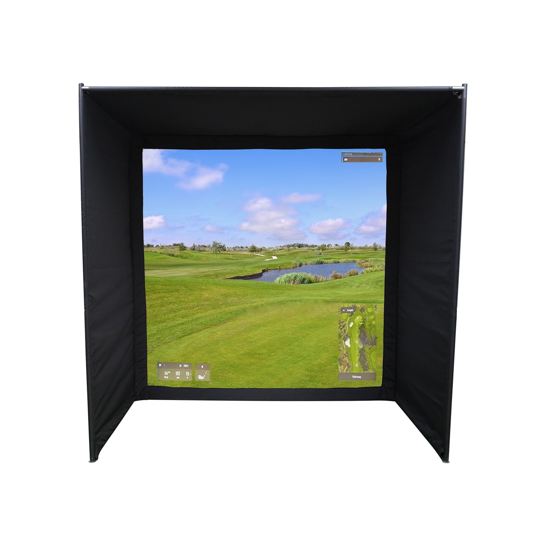 Deluxe Golf Simulator Enclosure DIY [8'2'' x 4'11'' x 8'2''] Golf ...