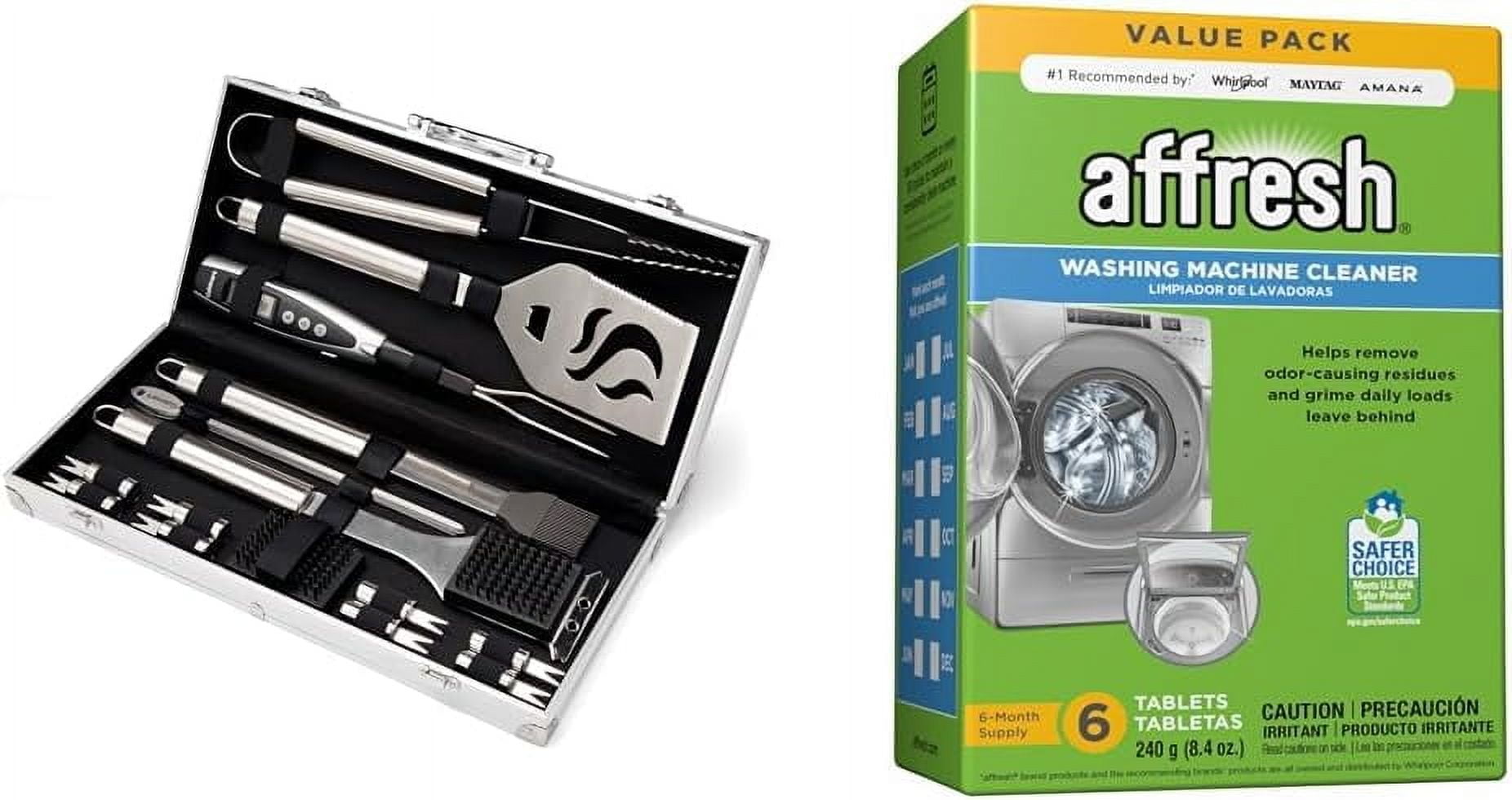 Deluxe Grill Tool Set, 20-Piece BBQ Tools Grill Accessories with ...