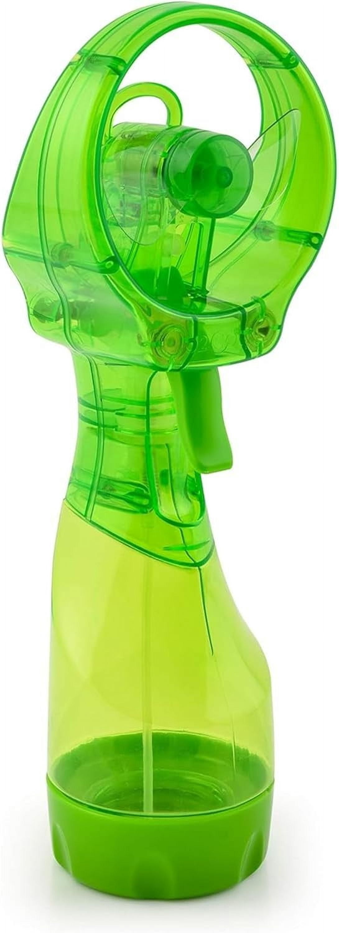 Deluxe Handheld Battery Powered Water Misting Fan (Green) - Walmart.com