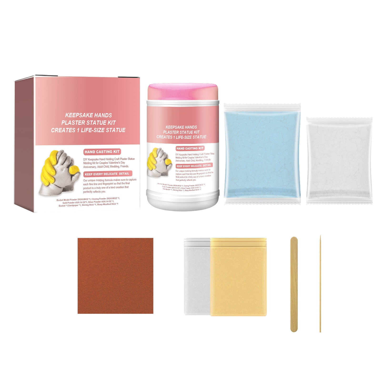 Deluxe Handprint and Footprint Keepsake Kit Memories with Clay Imprint ...