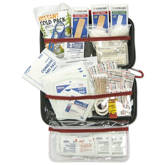 Deluxe Hard-Shell Foam First Aid Kit - 121 Piece - Walmart.com