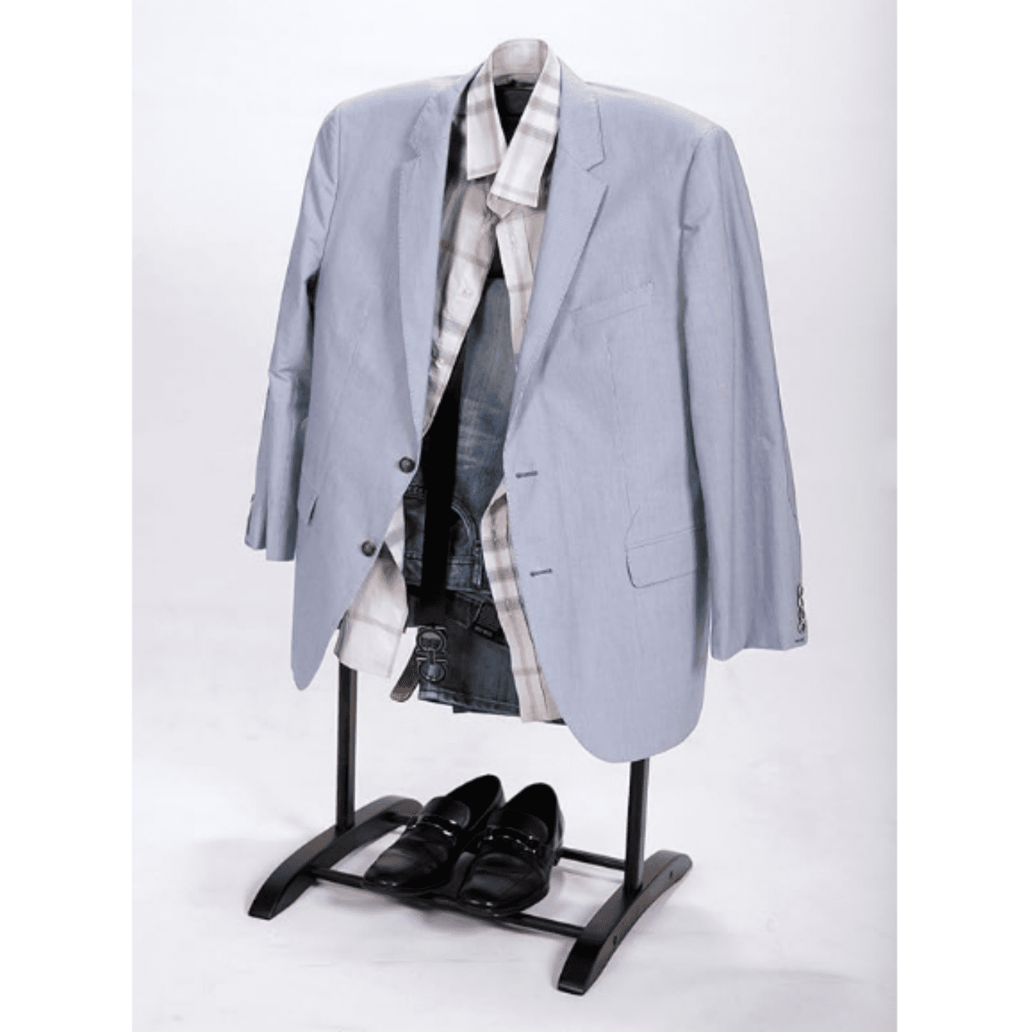 Deluxe Hardwood Clothes Valet Stand (Espresso) - Walmart.com