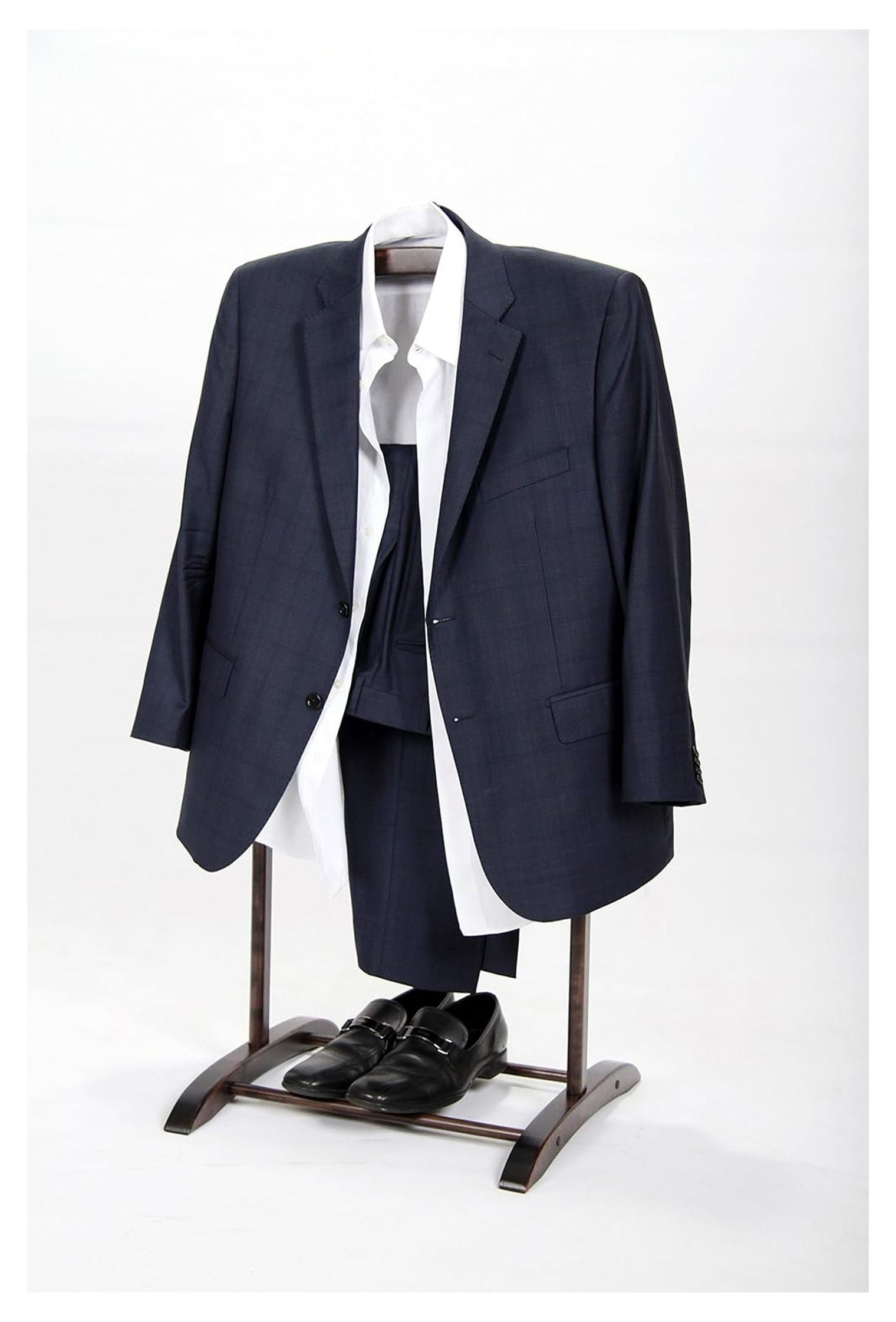 Deluxe Hardwood Clothes Valet Stand (Red Mahogany) - Walmart.com