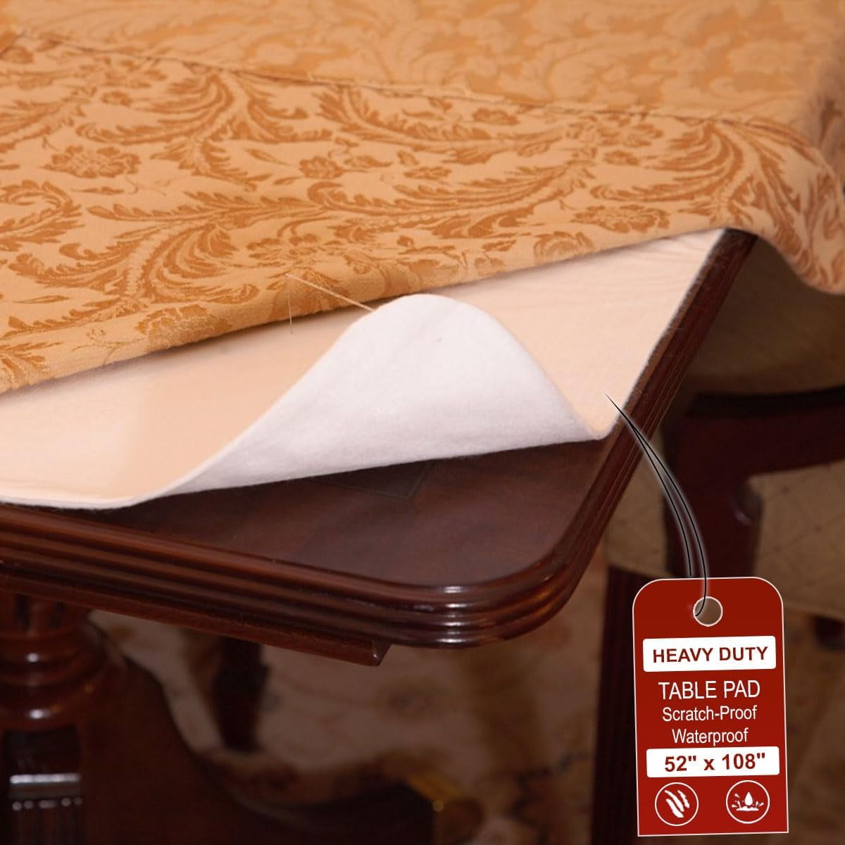 Deluxe Heavy Duty Cushioned Table Pad, 52" x 108" - Walmart.com