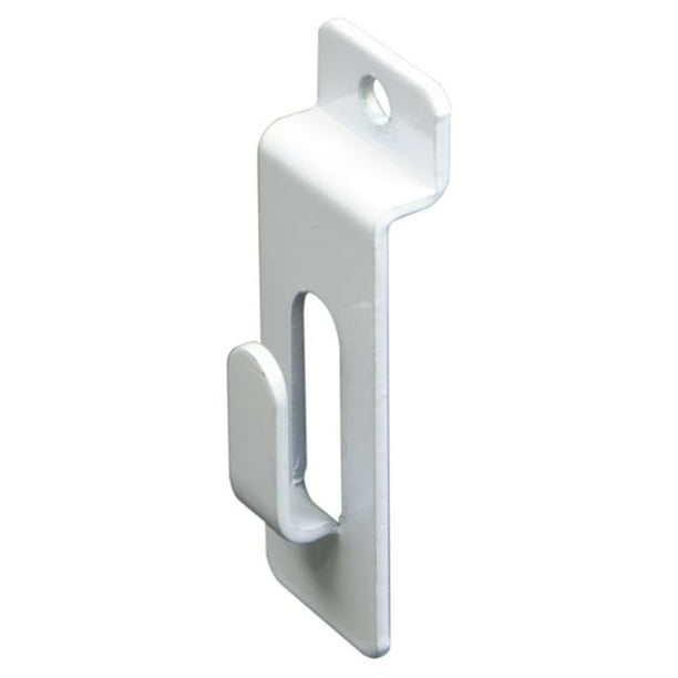 Deluxe Heavy Duty Slatwall Notch Hook, White, Box of 96 - Walmart.com