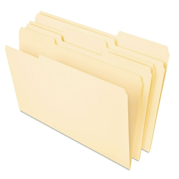 Office Depot® Brand Heavyweight Manila File Folders, 1/3 Cut, Letter ...