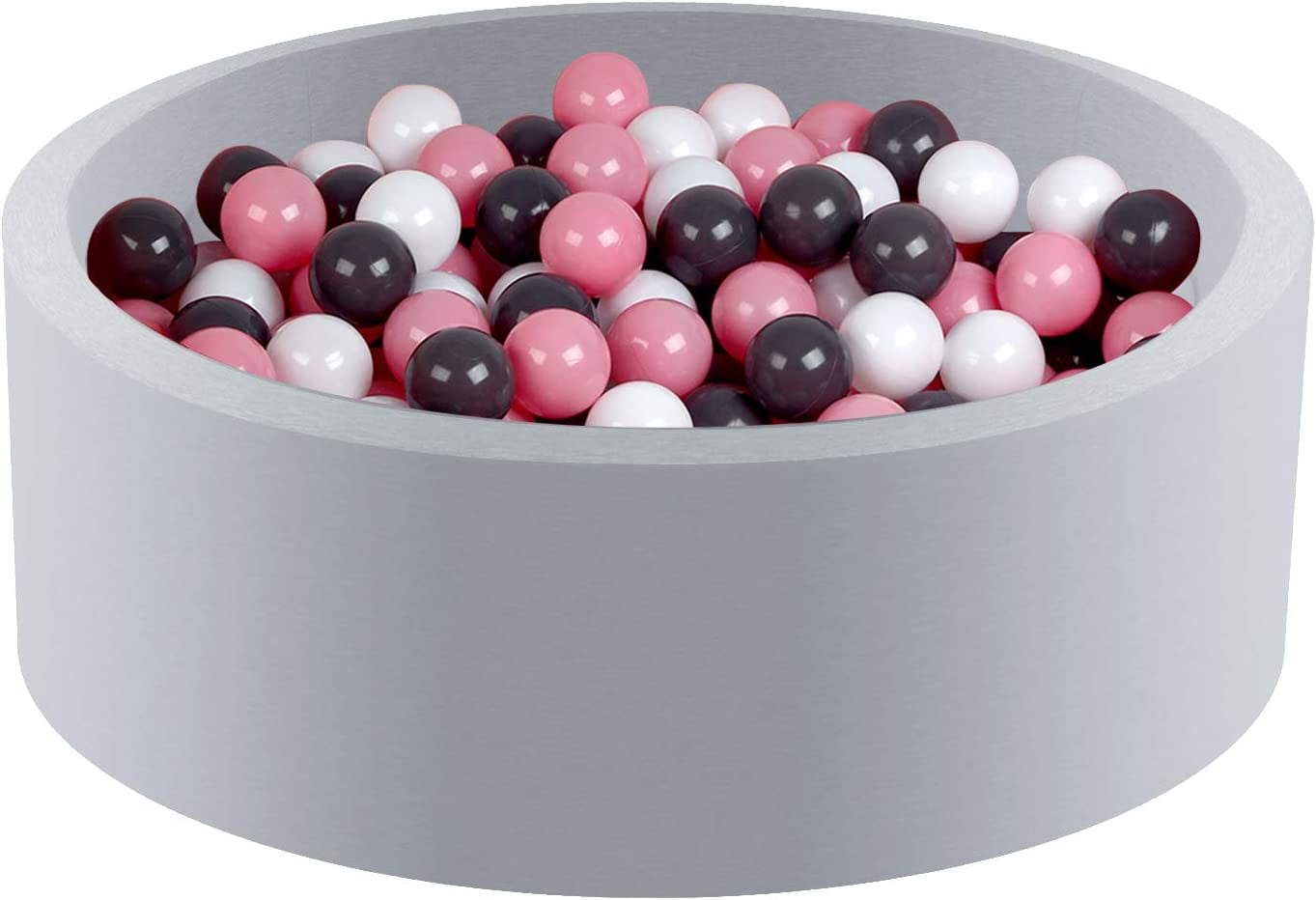 Deluxe Kids Ball Pit + 200 Balls, Kiddie Balls Pool Soft Baby Playpen ...