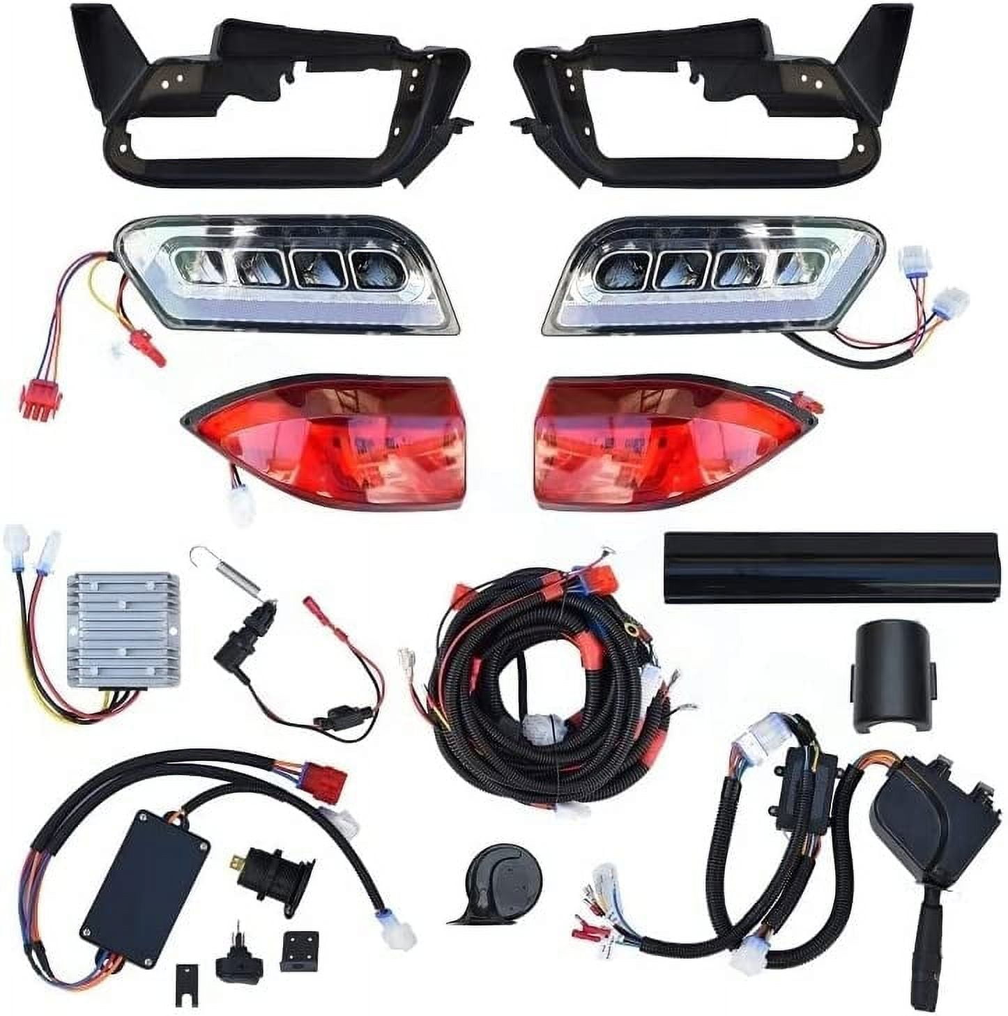Deluxe LED Light Kit for Club Car Tempo Golf Carts - Complete Lighting ...