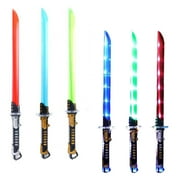 Deluxe Ninja LED Light up Sword with Motion Activated Clanging Sounds ...