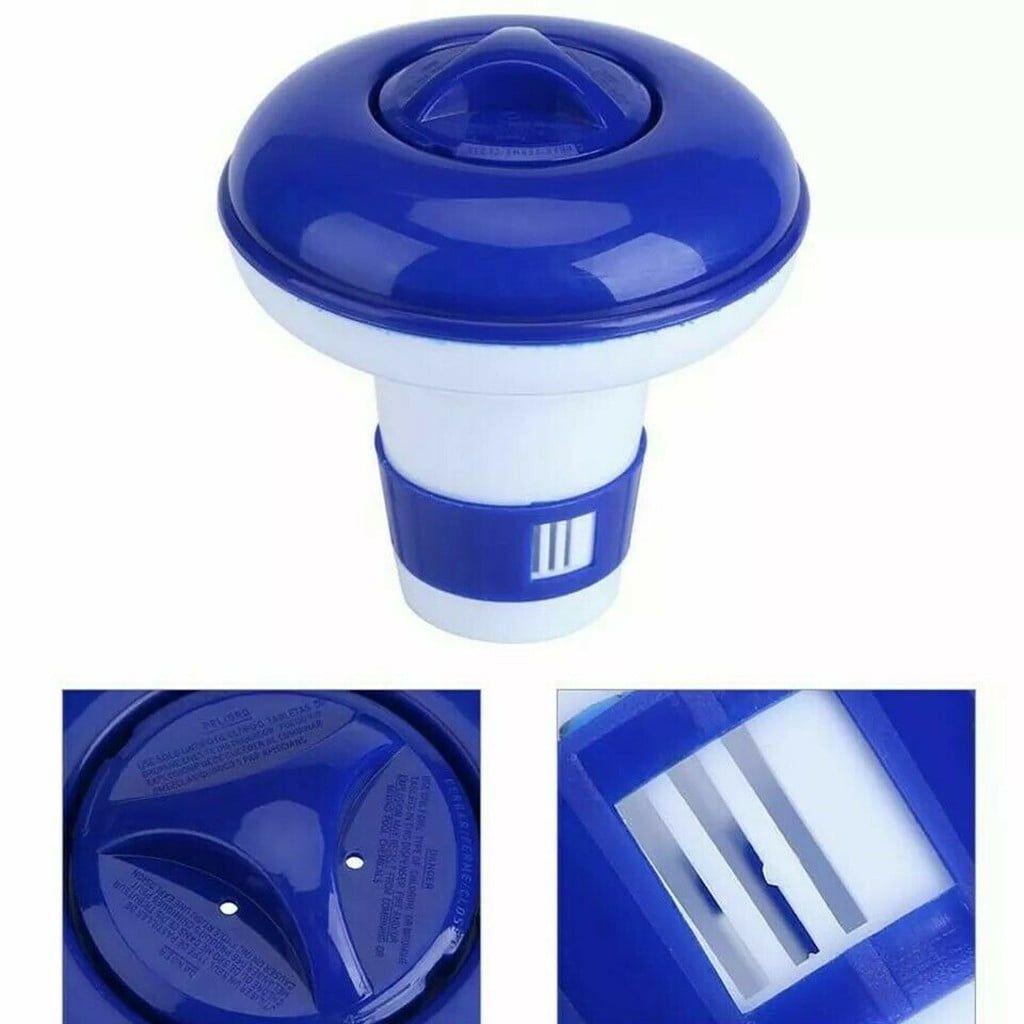 Deluxe Large Blue and White Floating Swimming Pool Chlorine Dispenser 5 ...