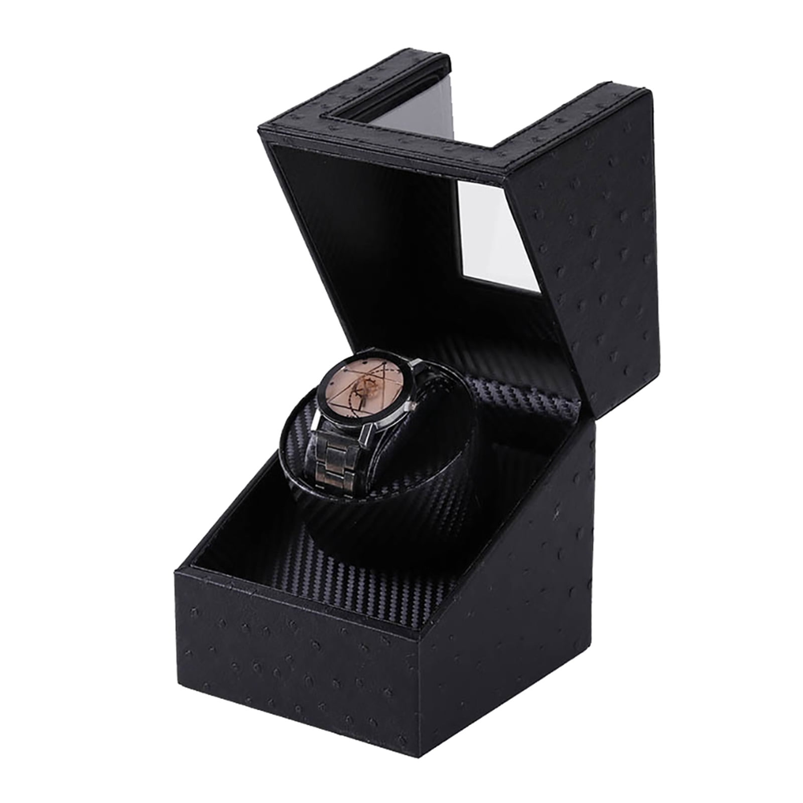 Deluxe Leather Automatic Rotating Motor Winder Watch Box High End ...