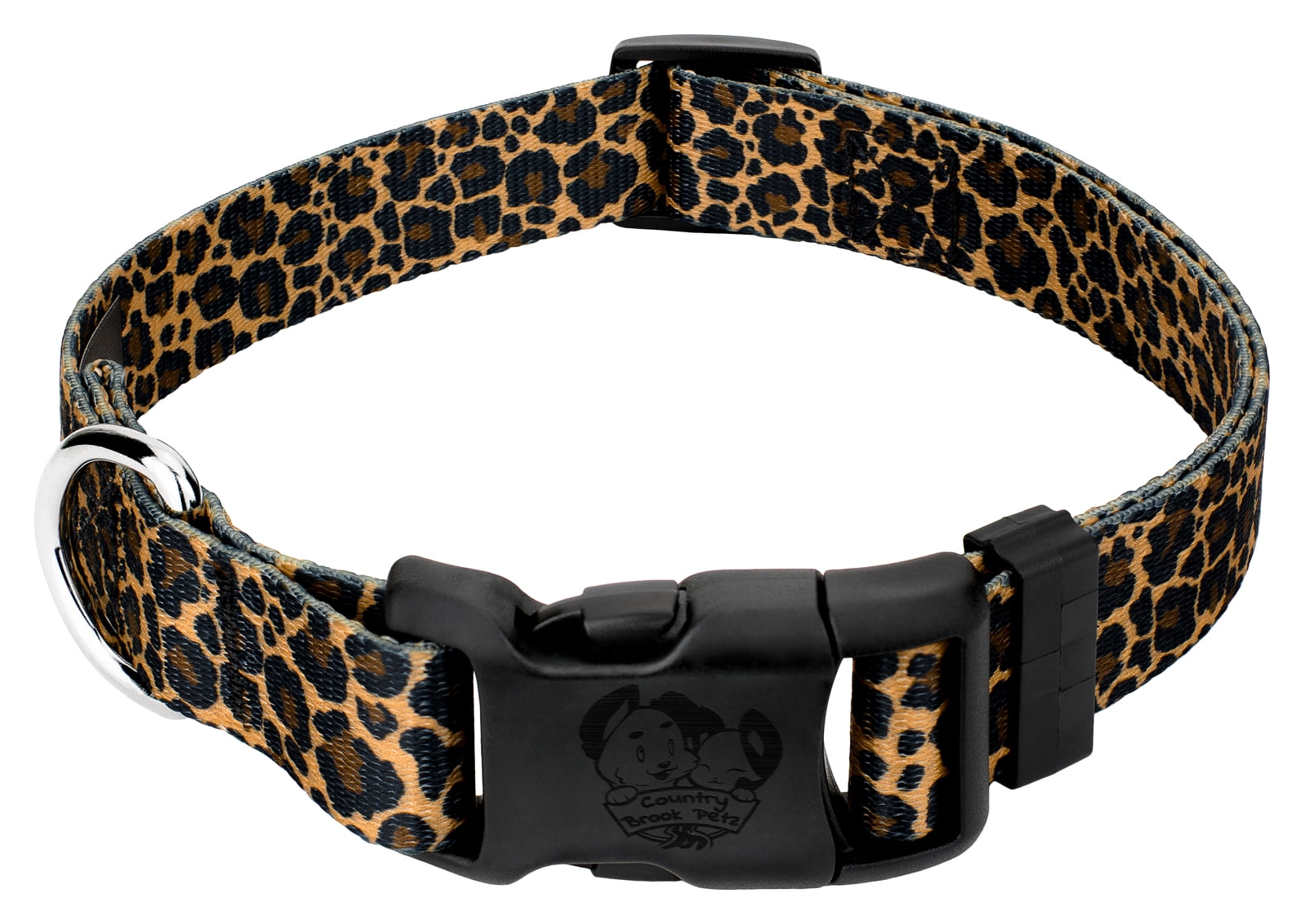 Country Brook Petz® Leopard Print Everyday Dog Collar - Made in the U.S ...