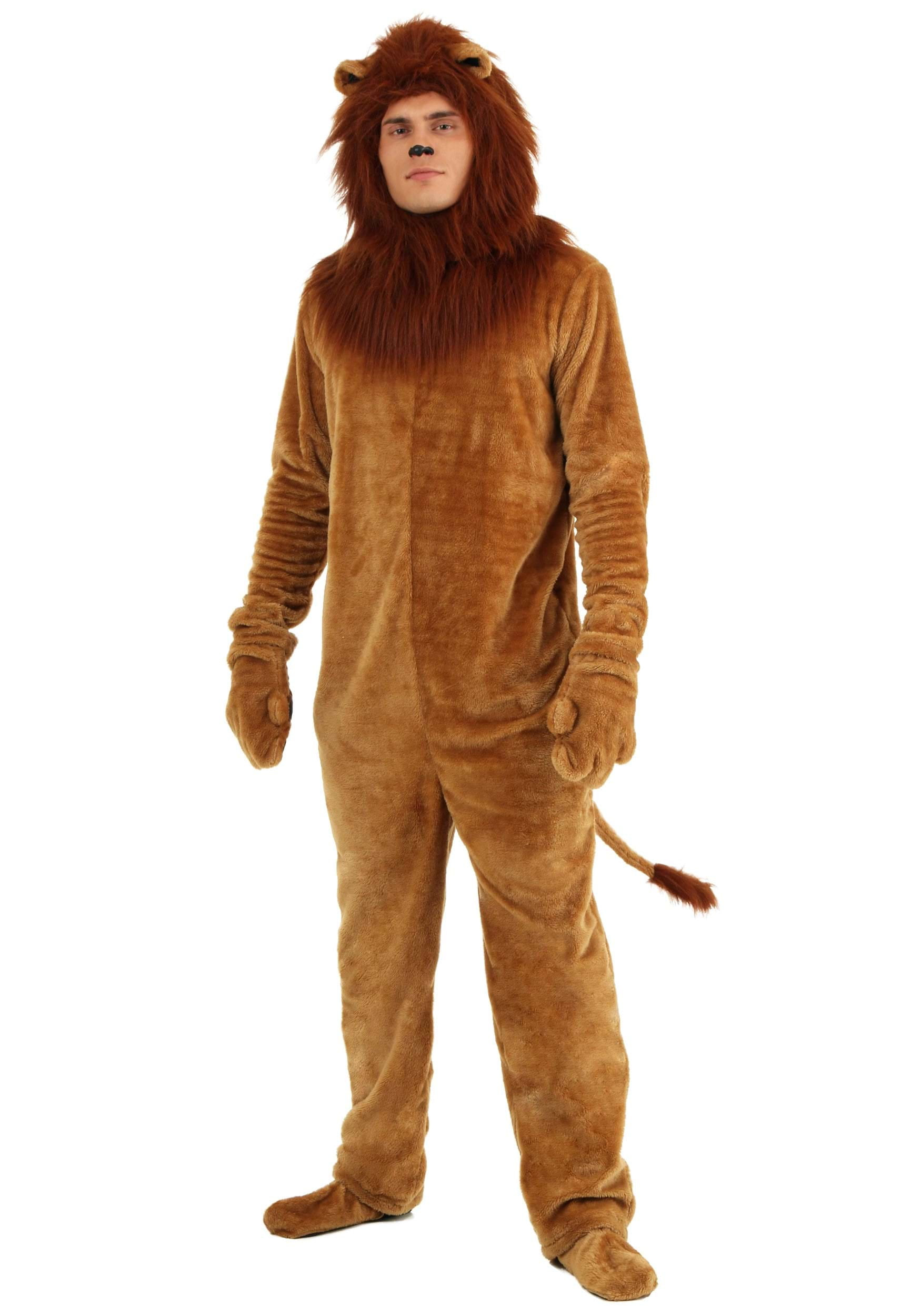 Deluxe Safari Mane Lion Costume for Adults - Walmart.com
