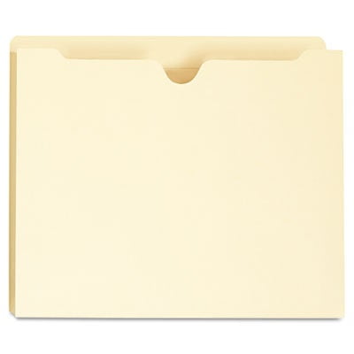 Deluxe Manila File Jackets With Reinforced Tabs, Straight Tab, Letter ...