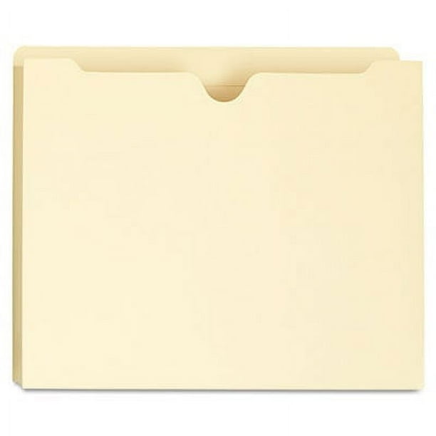 Deluxe Manila File Jackets With Reinforced Tabs, Straight Tab, Letter ...