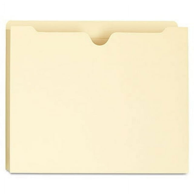 Deluxe Manila File Jackets With Reinforced Tabs, Straight Tab, Letter ...