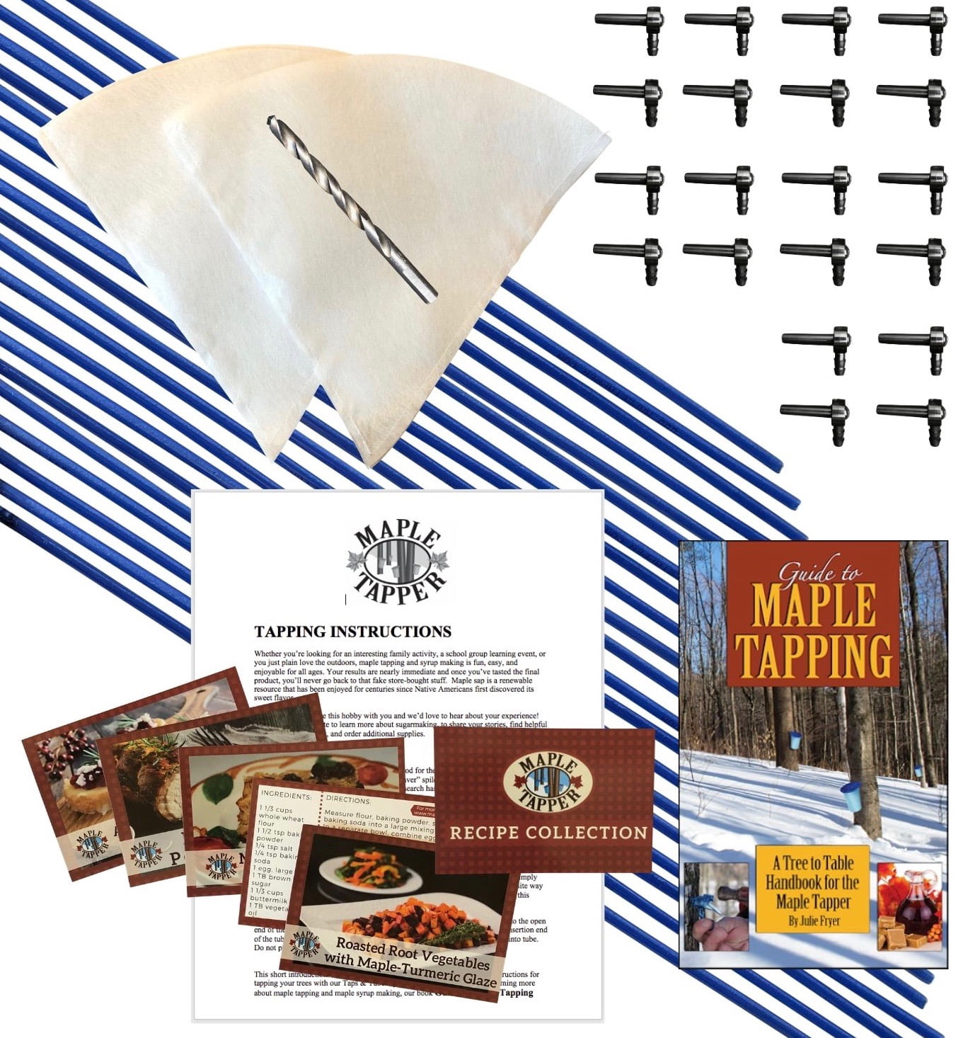 Deluxe Maple Sugaring / Maple Sap Tapping Kit (Tap 20 Trees), (20 ...