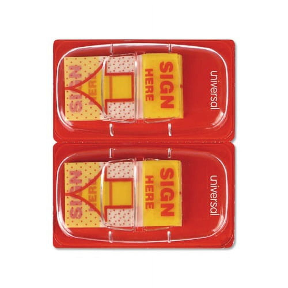 Deluxe Message Arrow Flags "Sign Here", Yellow, 500/Pack - Walmart.com