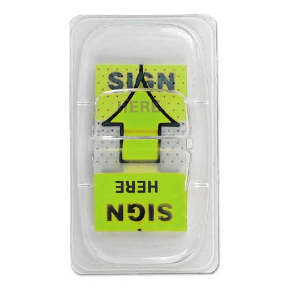 Deluxe Message Arrow Flags, "sign Here", Assorted Colors, 120/pack ...