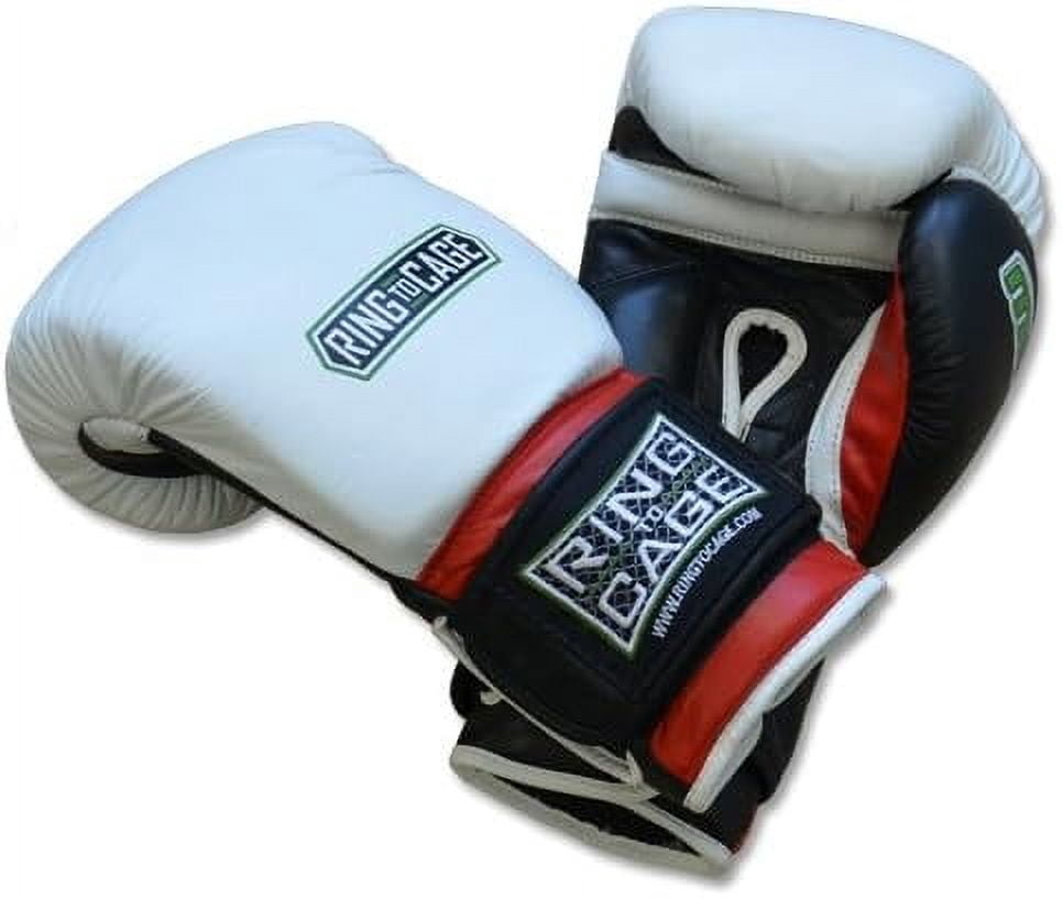 Deluxe MiM-Foam Sparring Boxing Gloves - Safety Strap Boxing Training ...