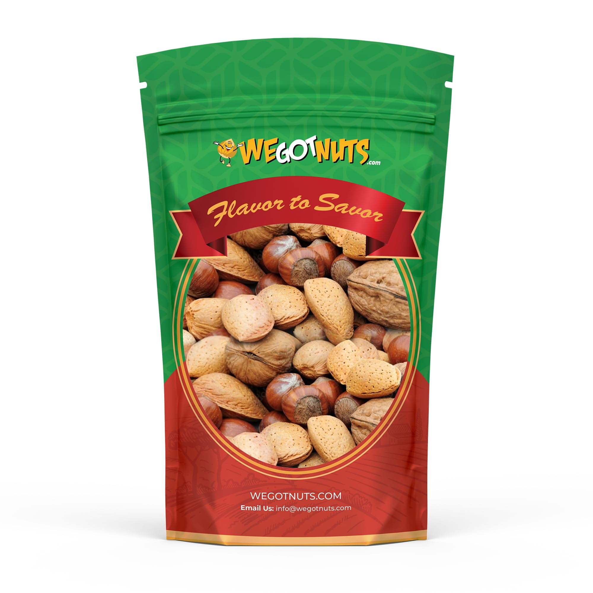 Deluxe Mixed Nuts In-Shell DEF29 3 Pounds,(48oz) | Raw and Unsalted | Fresh Snack Mix | Healthy ...