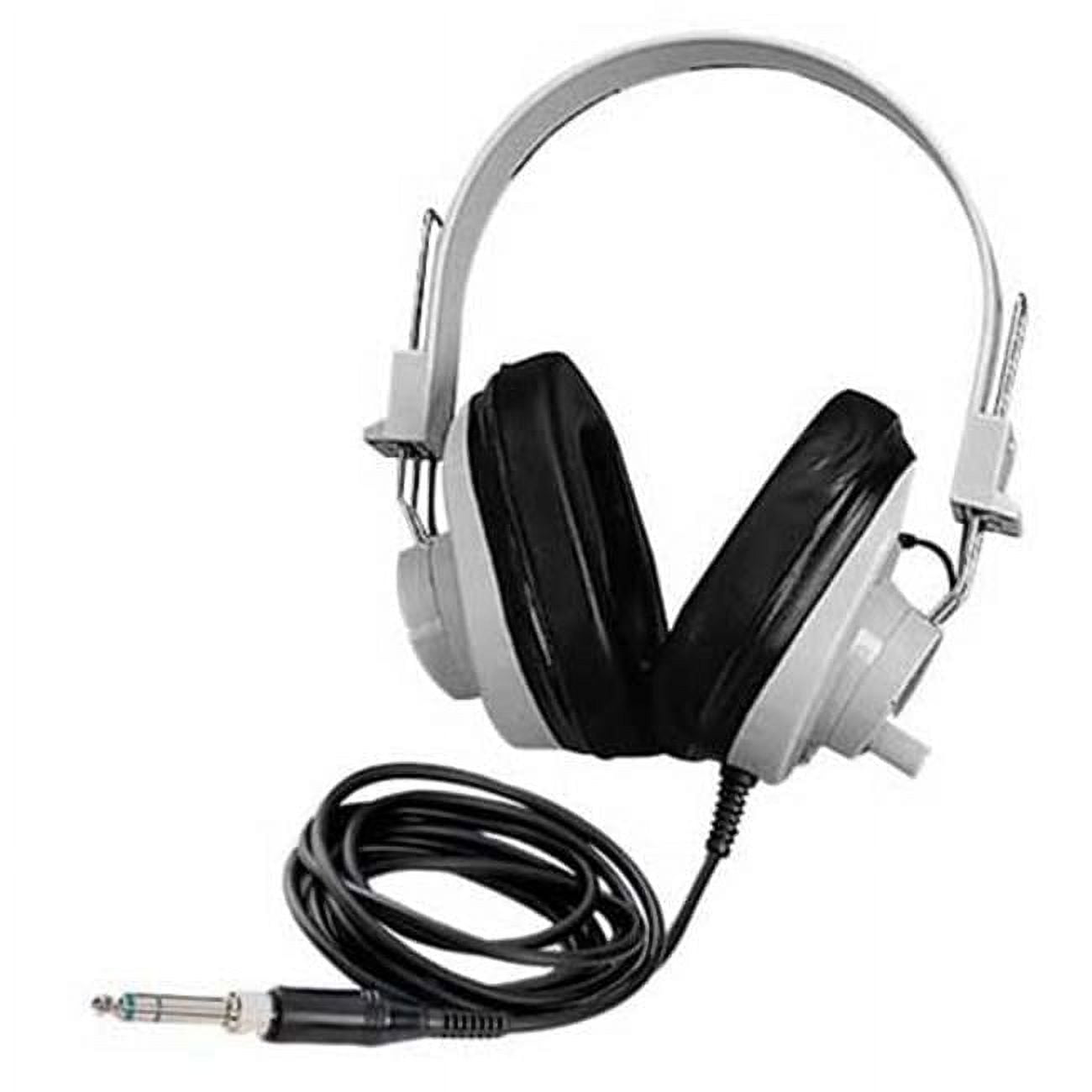 Deluxe Monaural Headphones With Clip-in Replaceable Straight Cord ...