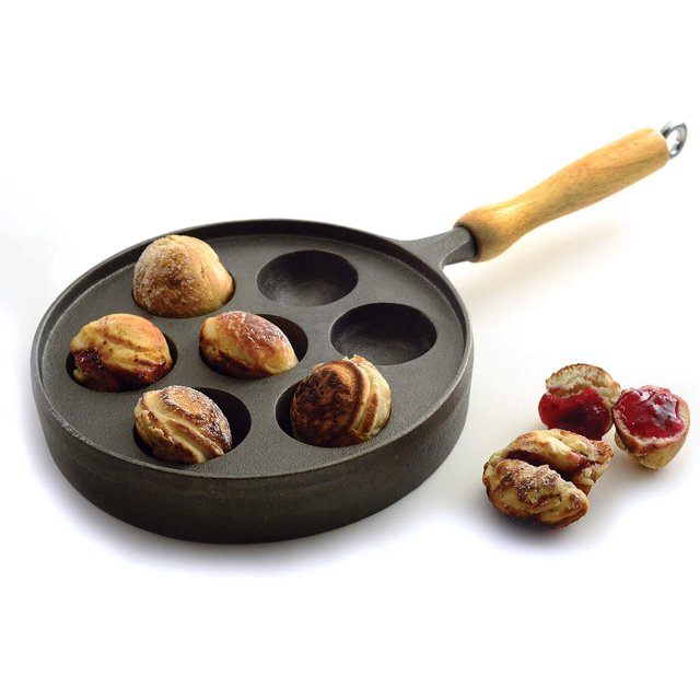 Deluxe Munk Aebleskiver Pan 8.5in/21cm in diameter and 2in/5cm ...