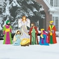 Deluxe Nativity Scene Yard Stakes, Home Decor, Christmas, 7 Pieces ...
