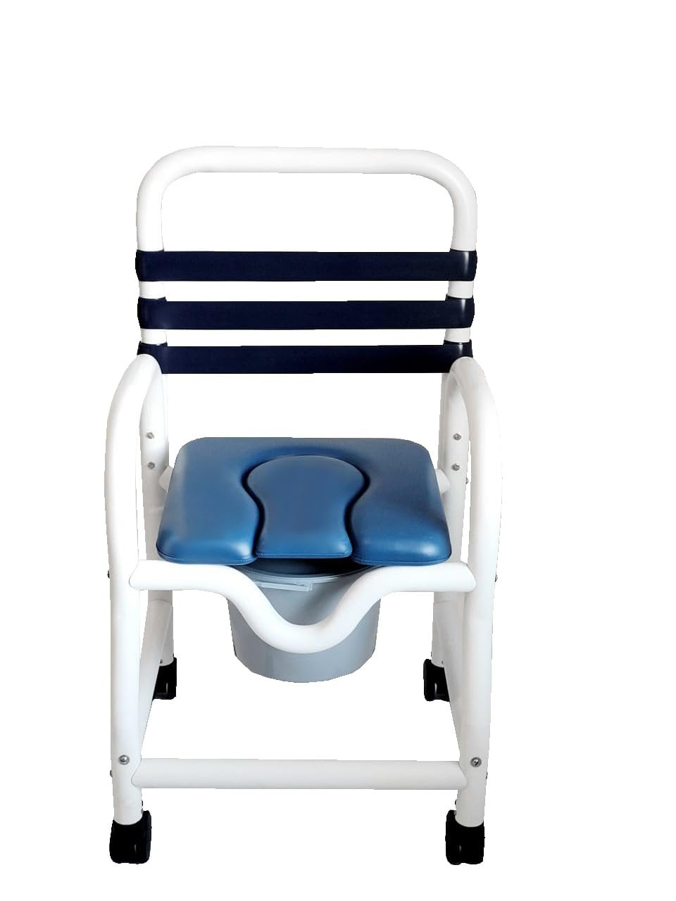 Deluxe New Era Patented Hygienic Access Shower Commode Chair, 18" Int ...